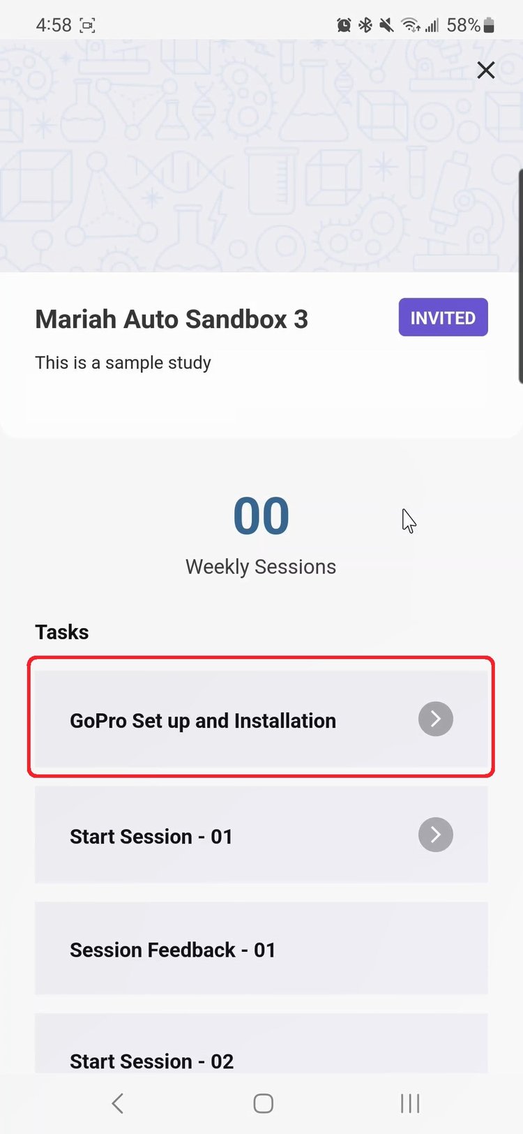 Pair the GoPro with Pulse Labs phone